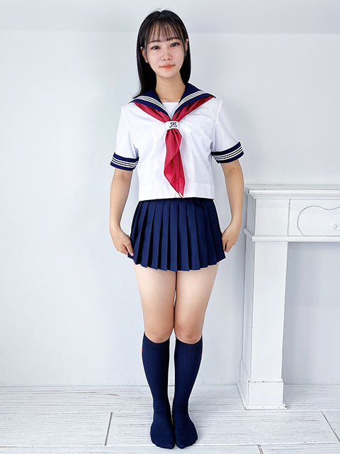 wcs-01s[1919] t170 l25 春夏半袖セーラー服上下セット T170 スカート丈25cm – COSMATE JAPAN
